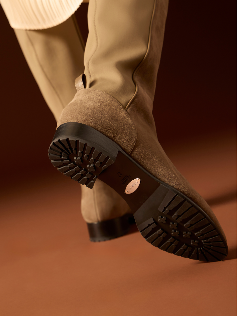 Perfect Stretch Boot 30 | Water-Resistant Black Suede | Sarah Flint